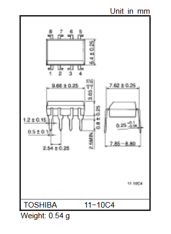 TLP250 东芝 DIP-8驱动光耦 光电耦合器 贴片光耦