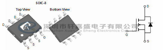 AO4406A AOS美国万代 30V/13A SOP-8 N沟道 MOS管 原装进口